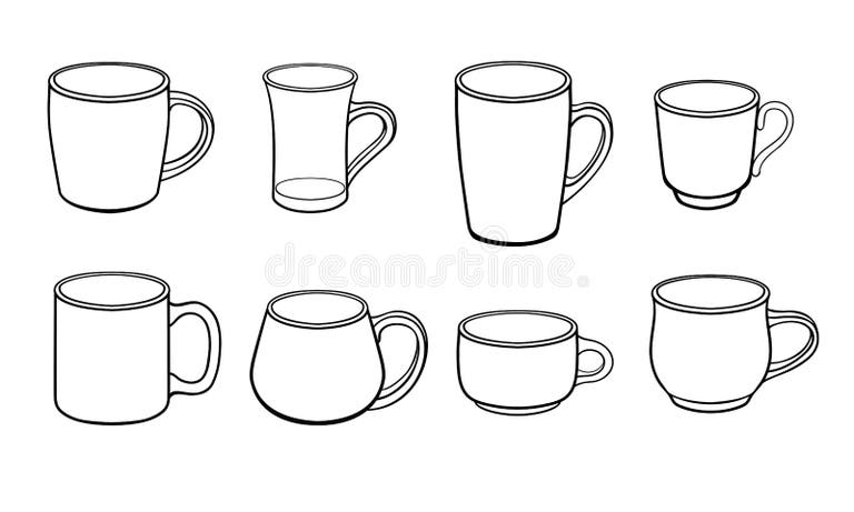 Eight Coffee Cups Stock Illustrations – 60 Eight Coffee Cups Stock ...