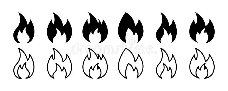 Fire Symbol Outline Stock Illustrations – 94,447 Fire Symbol Outline ...