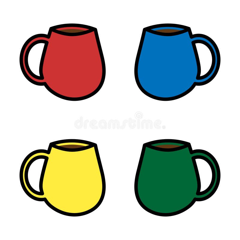 Four White Cups Stock Illustrations – 200 Four White Cups Stock ...