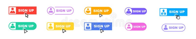 Sign Up Now Button Stock Illustrations – 1,688 Sign Up Now Button Stock ...