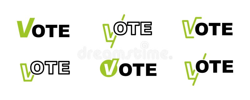Set of Vote Vector Icons. Election or Ballot Icon Stock Vector ...