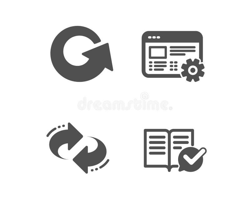 Web Settings, Reload and Refresh Icons. Approved Documentation Sign ...