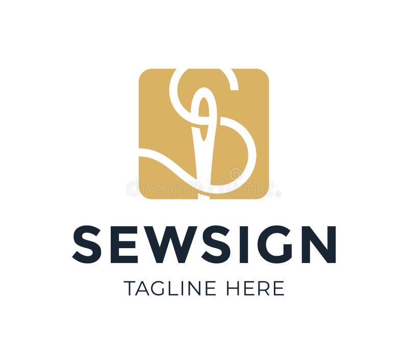S Letter Logo Needle Thread Creative Design Stock Illustrations – 19 S ...