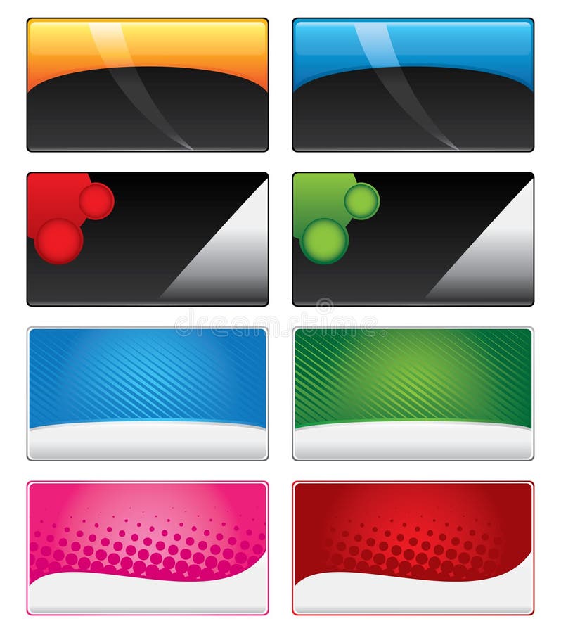 Web shinny boxes stock vector. Illustration of rectangle - 14460457