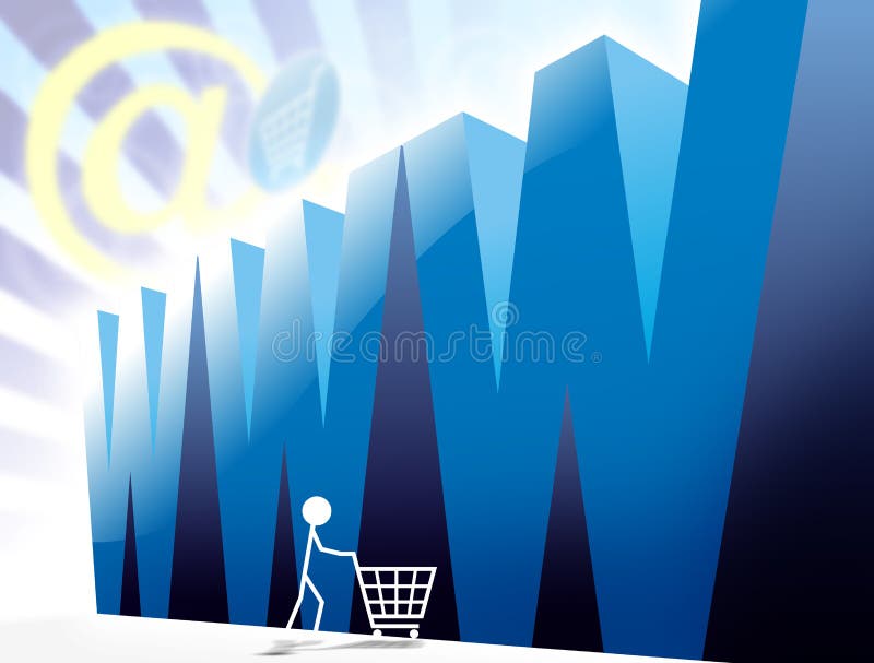 Web shop stock vector. Illustration of cart, commerce - 10130796