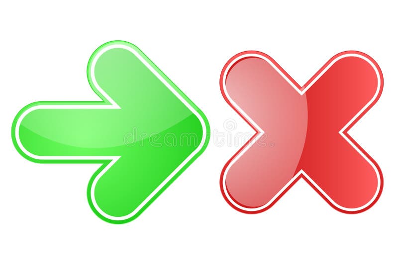 Proceed and Cancel Button with Bold Font Stock Vector - Illustration of ...