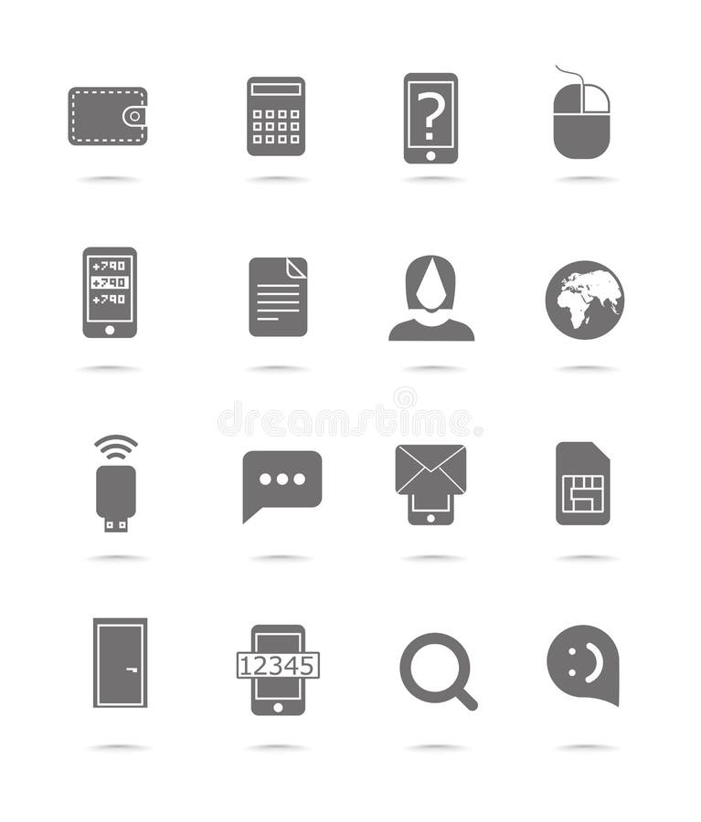 Simple Server Side Computer Icons Stock Vector - Illustration of ...
