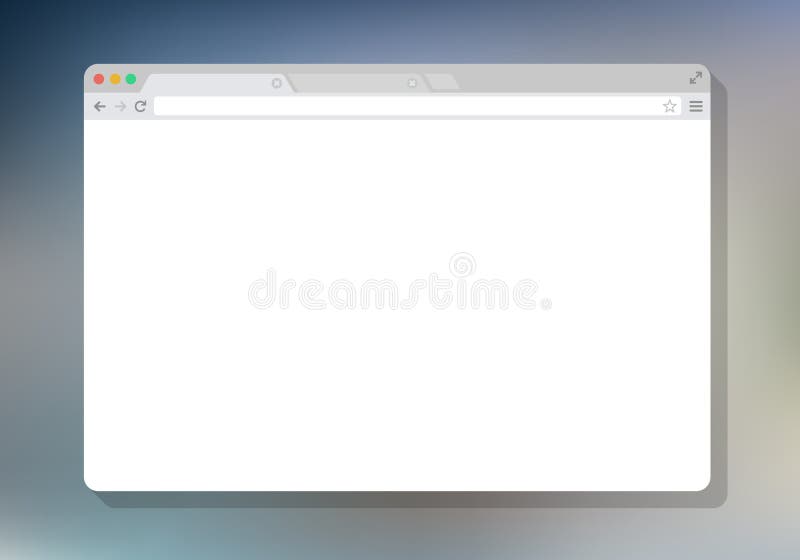 Web Simple Browser Window White, Color Background, Flat Stock Vector ...