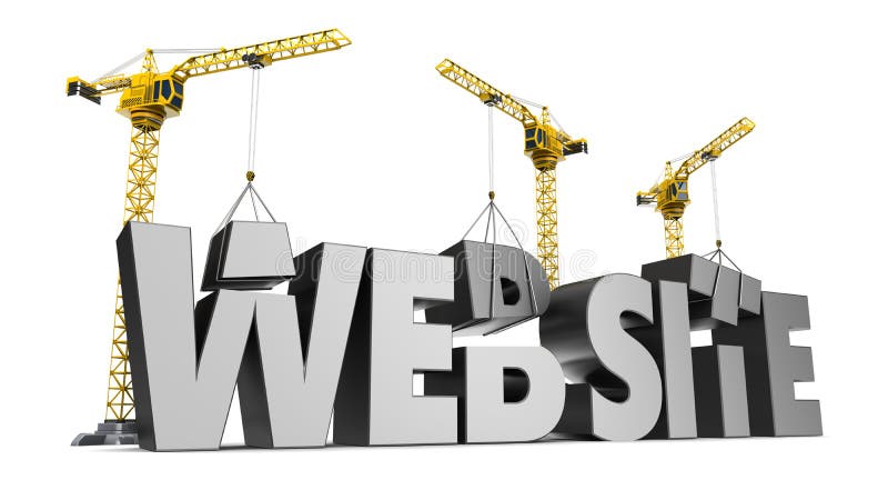 Internet Site Under Construction Stock Illustration - Illustration of ...
