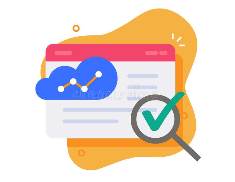 Analysis Report Cloud Service Icon Vector Stock Illustrations – 753 ...