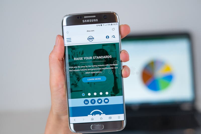Web Site of Disa Company on Phone Screen Editorial Photography - Image ...