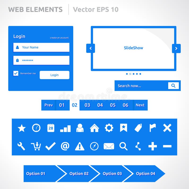 Web site elements template stock illustration. Illustration of banner ... Web site elements template stock illustration. Illustration of banner ...