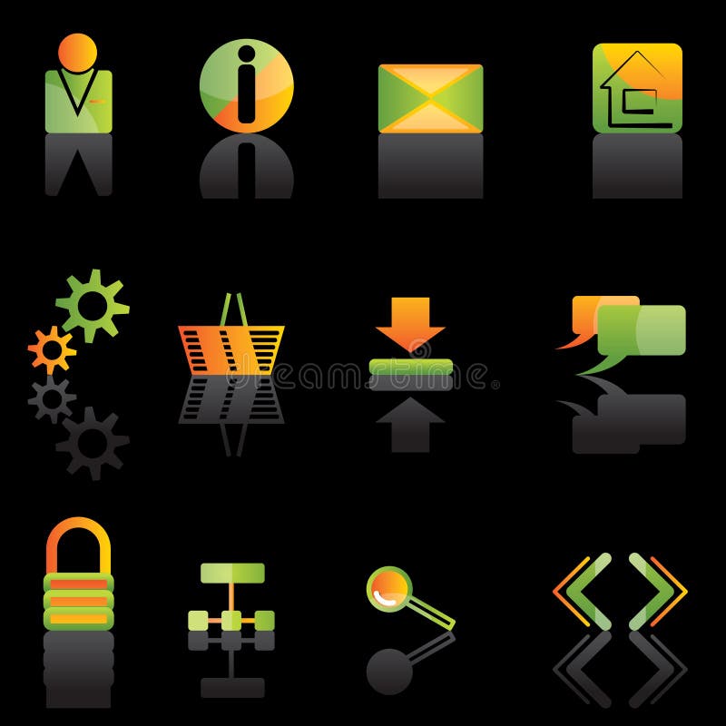 Web Site Icon stock vector. Illustration of blue, internet - 10457340