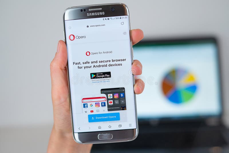 Web Site of Opera Browser on Phone Screen Editorial Stock Image - Image ...