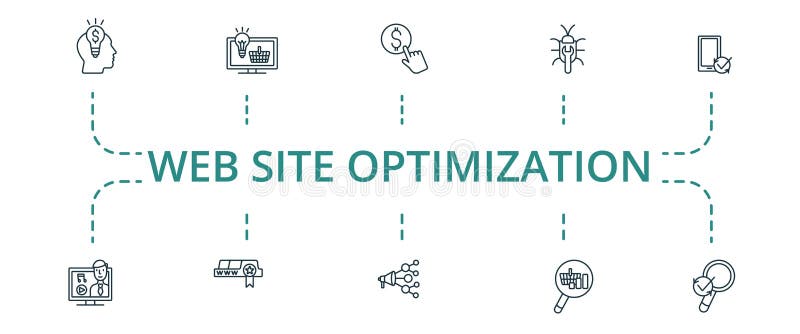 Site Map Optimization Concept with Doodle Design Icons. Stock ...