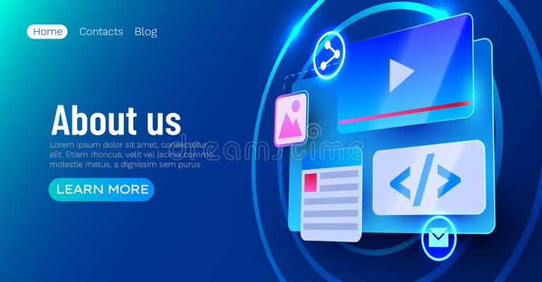 Web Site Ui Element Banner. Web Development Concept Stock Vector ...