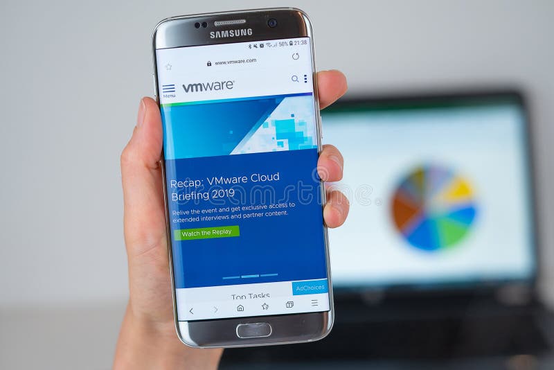 Web Site of VmWare Company on Phone Screen Editorial Stock Image ...