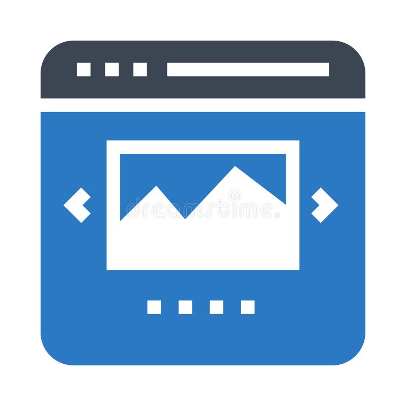 Web Slider Glyphs Double Color Icon Stock Illustration - Illustration ...