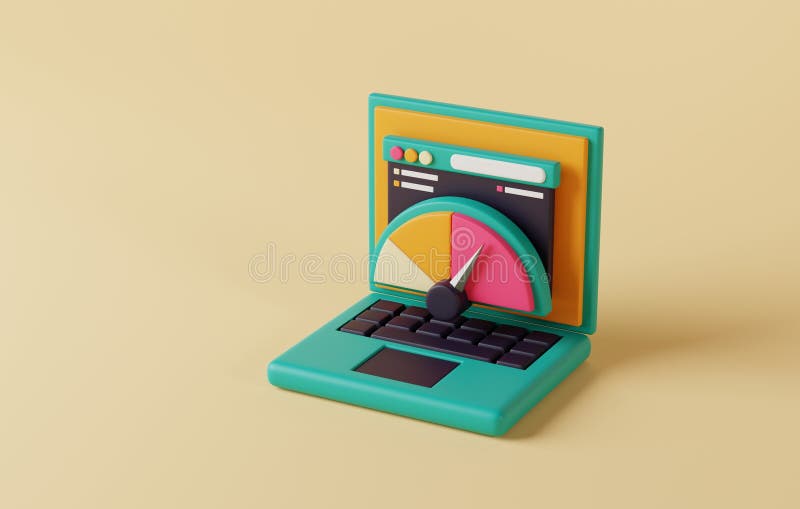 Web Speed Icon for High-Performance Online Experience. 3D Rende Stock ...