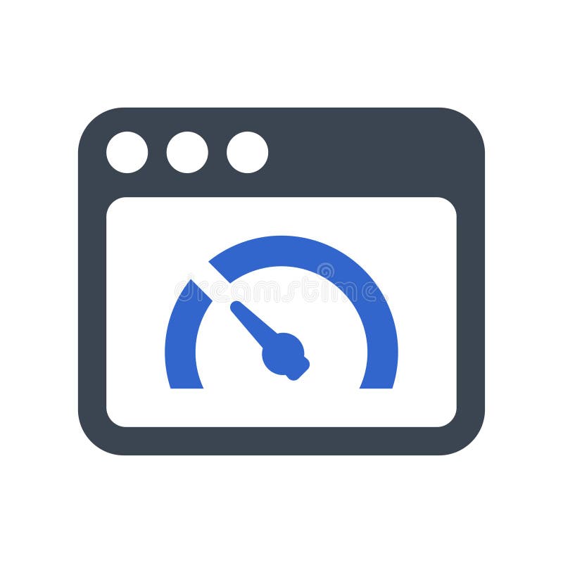 Web Speed test Icon stock vector. Illustration of page - 326601773