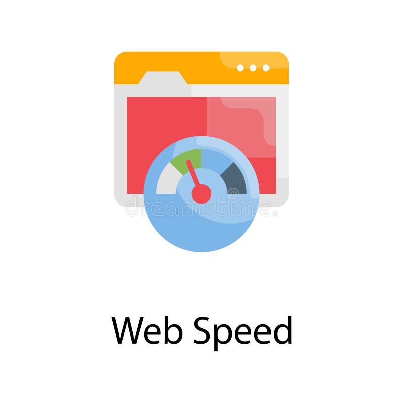 Web Speed Vector Solid Icon Design Illustration. Cloud Computing Symbol ...