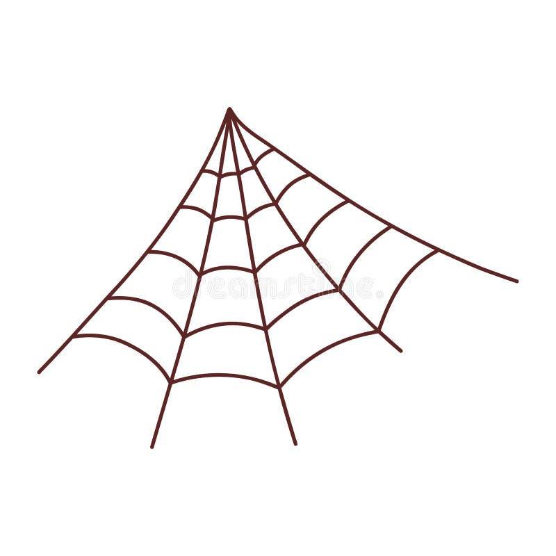 Web Spider Cobweb. Halloween Element. Trick or Treat Concept Stock ...