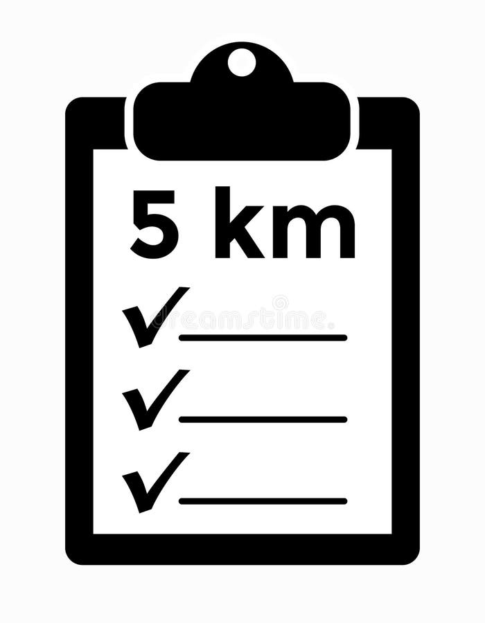 Sports 5km running concept stock vector. Illustration of diagram ...