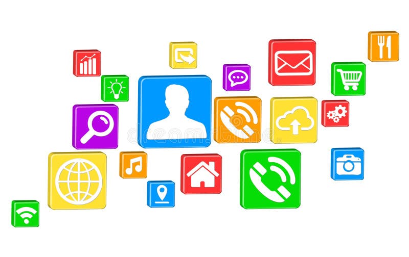 Web square icons set stock illustration. Illustration of arrow - 70070486