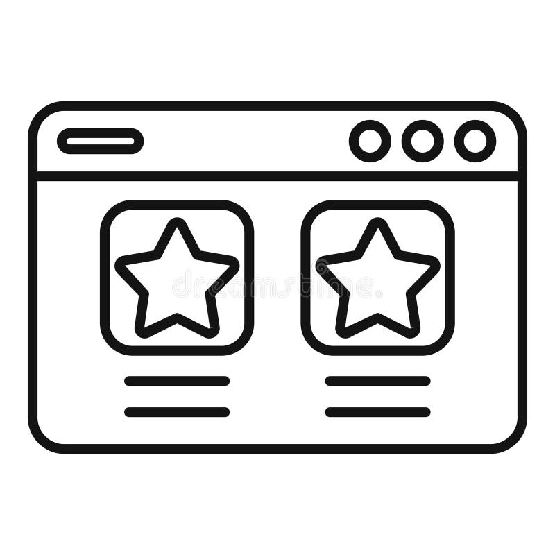 Web Star Product Icon Outline Vector. Event Help Service Stock ...