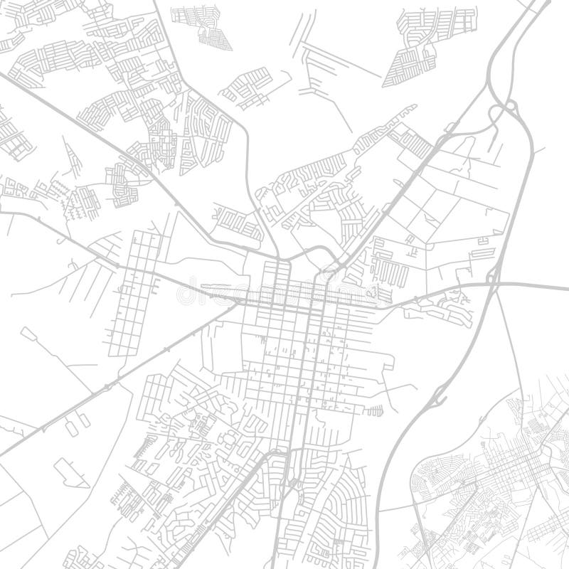 Street Map of Town Background in Gray. Street Map of Town for Your Web ...