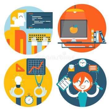 Flat Design Concept Programmer Workflow Stock Illustrations – 404 Flat Design Concept Programmer ...