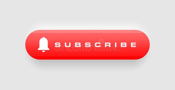 Web Subscribe Button for Youtube Channel Stock Vector - Illustration of ...