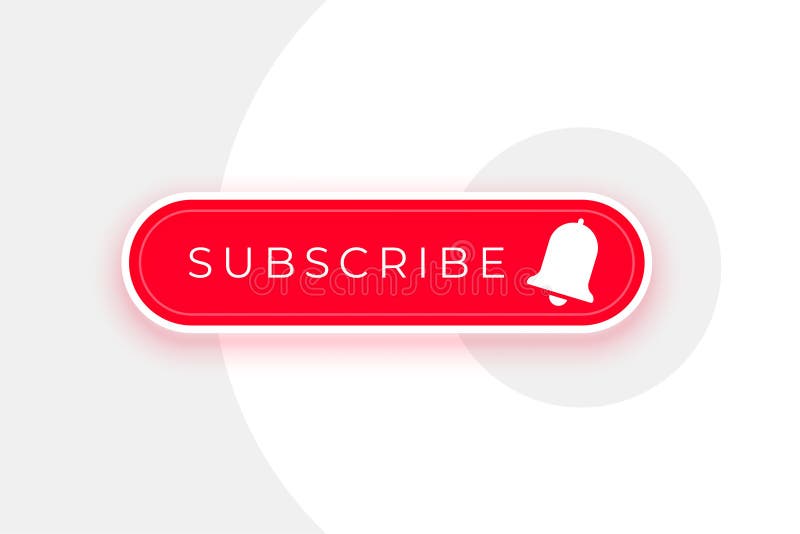 Web Subscription Button Icon Follow or Like Channel Stock Illustration ...