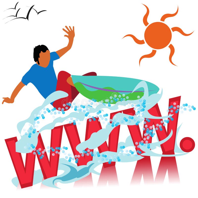 Web surfer logo stock vector. Illustration of internet - 9998410