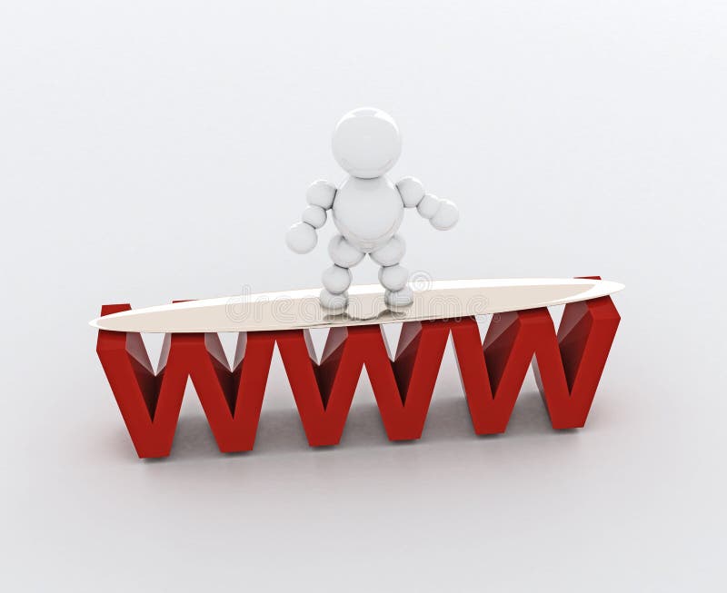 Web Surfing stock illustration. Illustration of business - 13604532