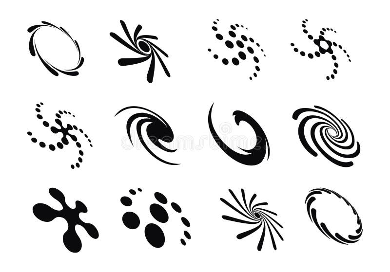 Web Swirl Icons stock vector. Illustration of elements - 10461493