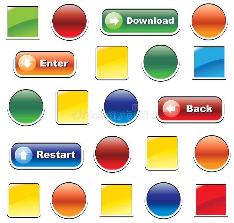 Web symbols stock vector. Illustration of promotion, banner - 24138539