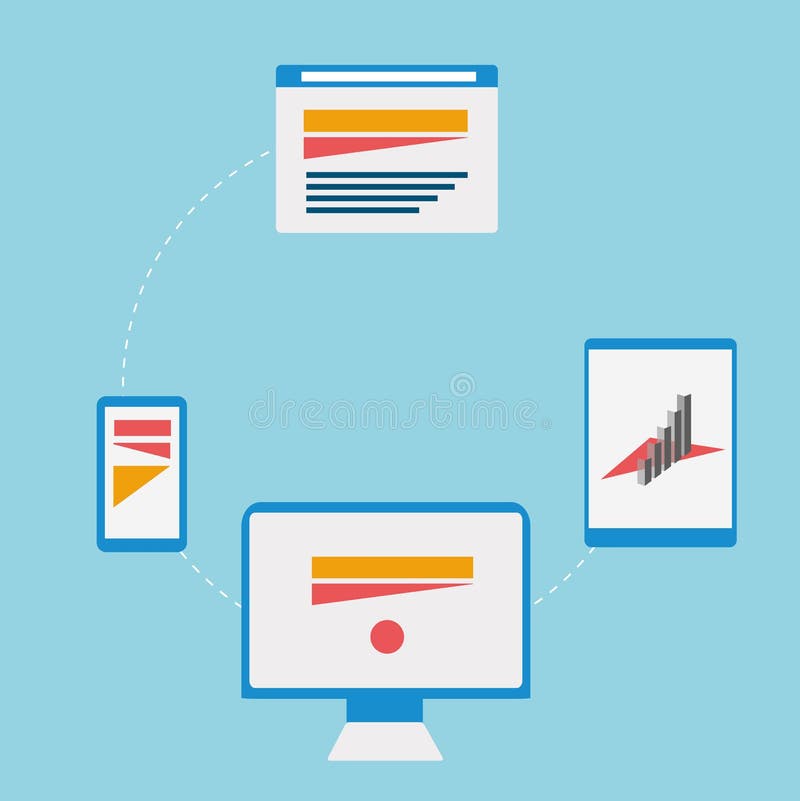 Web symbols stock illustration. Illustration of flat - 37960376