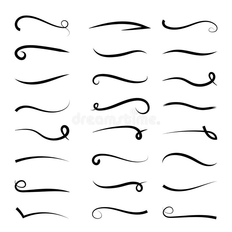 Typography Elements. Vector Illustration Stock Vector - Illustration of ...