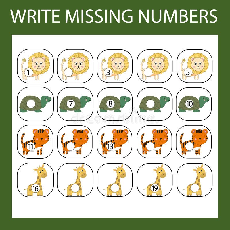 Educational Game for Preschoolers Stock Illustration - Illustration of ...