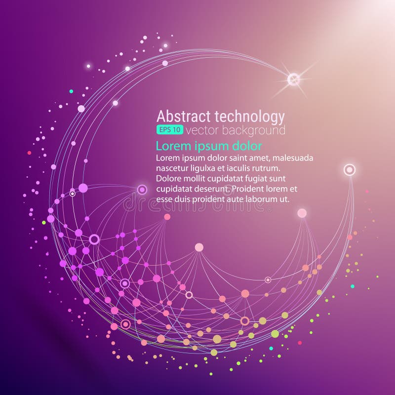 Technological Development and Communication. Abstract Futuristic ...