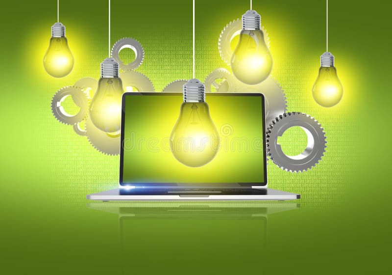 Web Technology Idea stock illustration. Illustration of green - 36286799