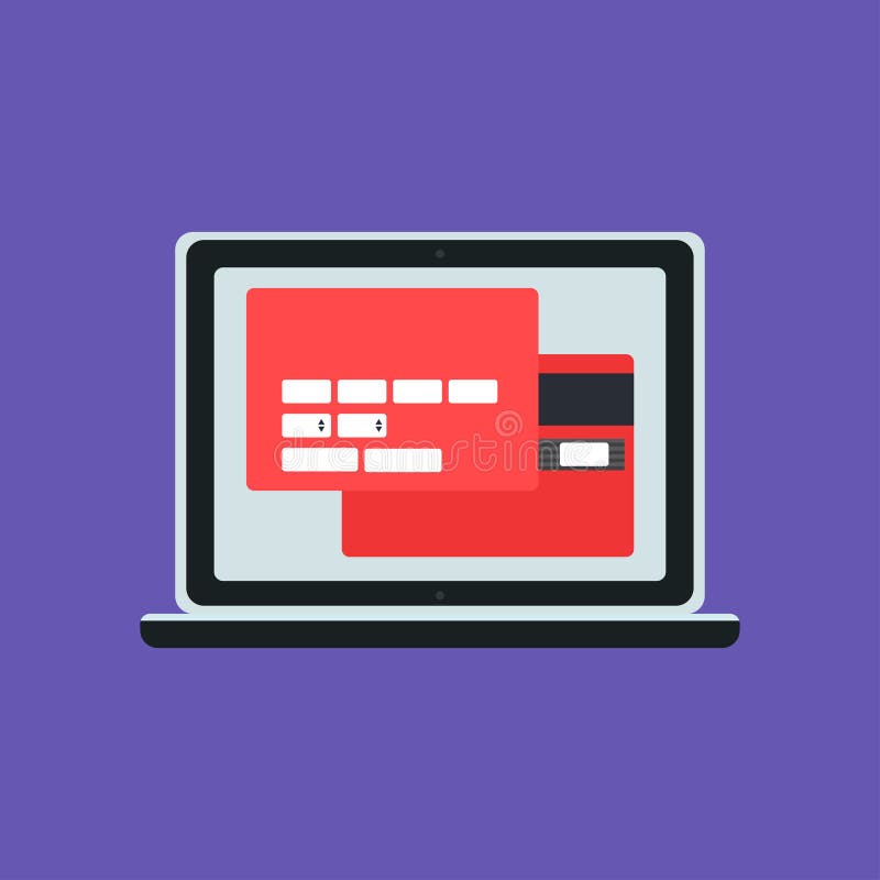 Web Template of Computer Online Shopping Form Stock Illustration ...