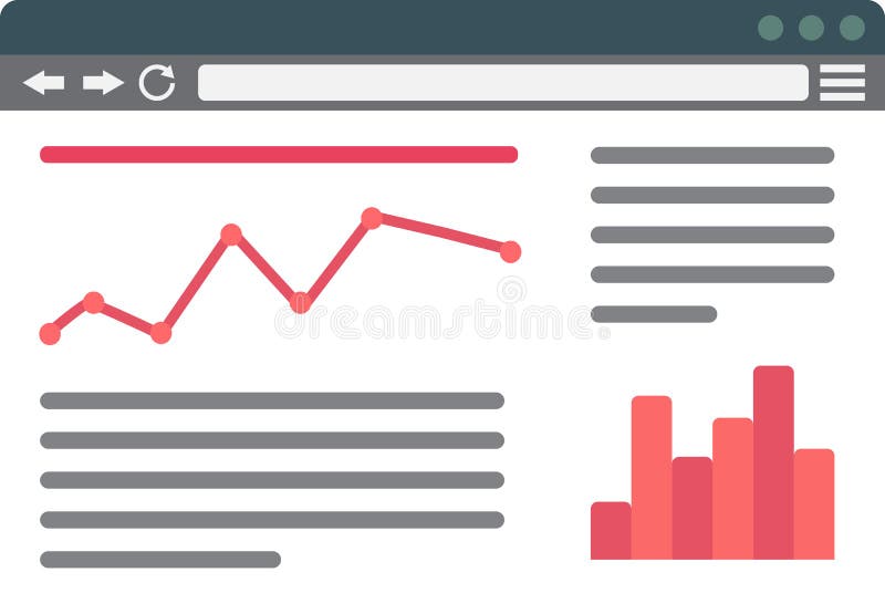 Page Site or Article UI UX Web Design Template Stock Vector ...