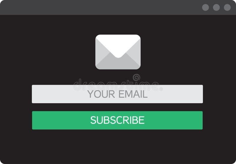 Email Subcribe Form UI UX Web Design Template Stock Vector ...
