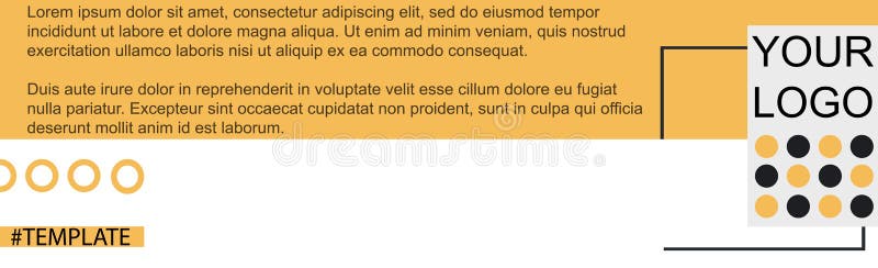 Web Template for Personal or Advertising Articles Design - Vector Stock ...