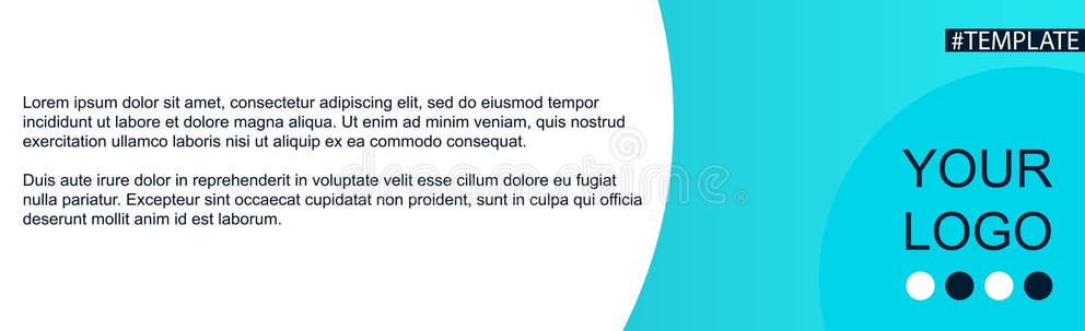 Web Template for Personal or Advertising Articles Design Stock Vector ...