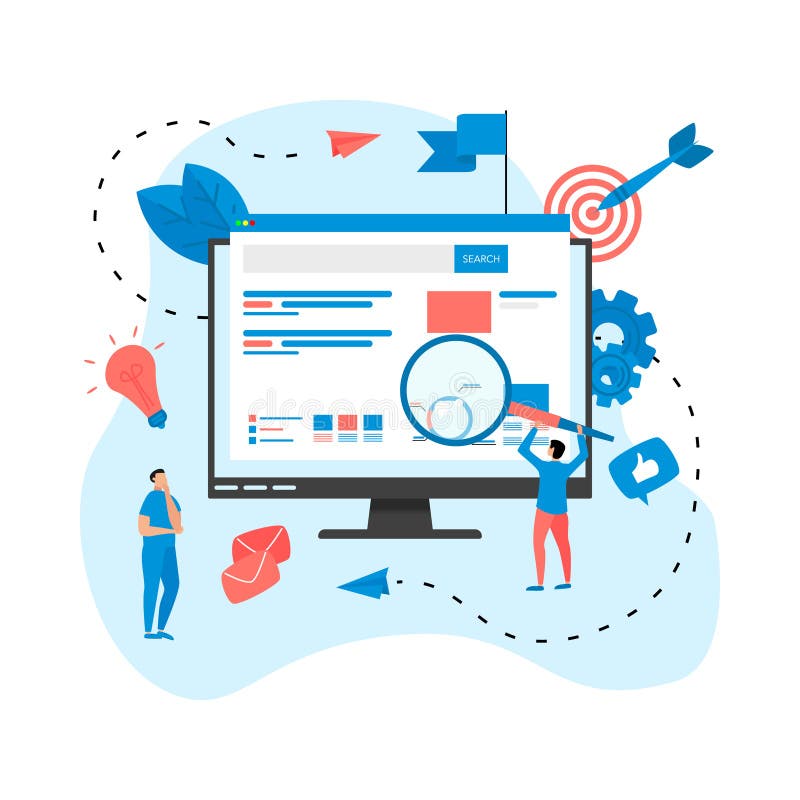 Web Template. Search Engine Result Pag Vector, Page Showing Search ...