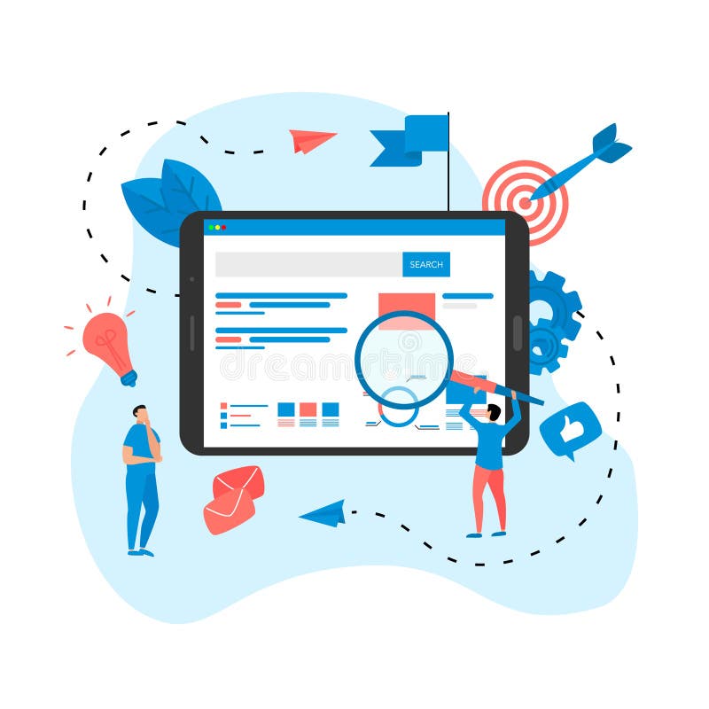 Web Template. Search Engine Result Pag Vector, Page Showing Search ...