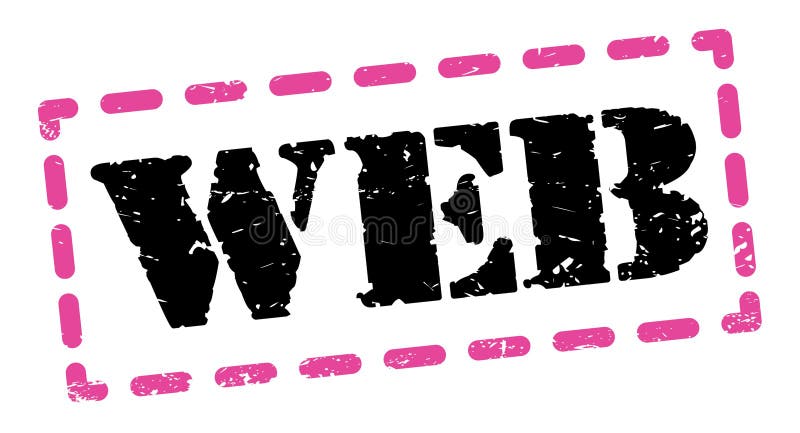 WEB Text Written on Pink-black Stamp Sign Stock Illustration ...